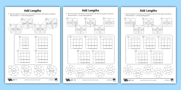 👉 PlanIt Maths Year 3 Add Lengths Differentiated Activities