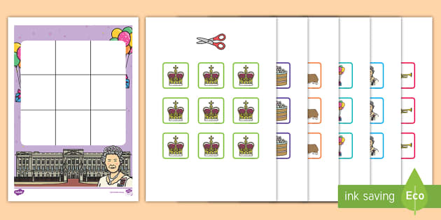 Three in a Row Queen's Birthday Activity (teacher made)