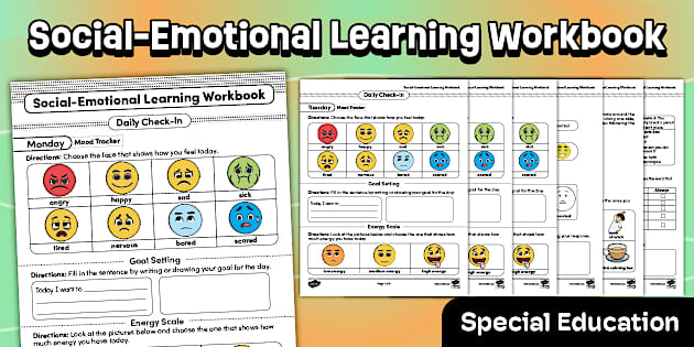 Social-Emotional Learning Workbook for Special Education