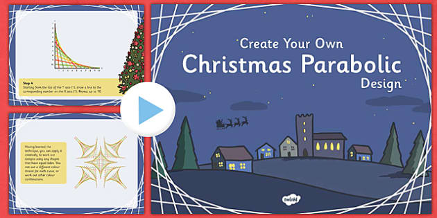 Christmas Parabolic Designs PowerPoint (teacher made)