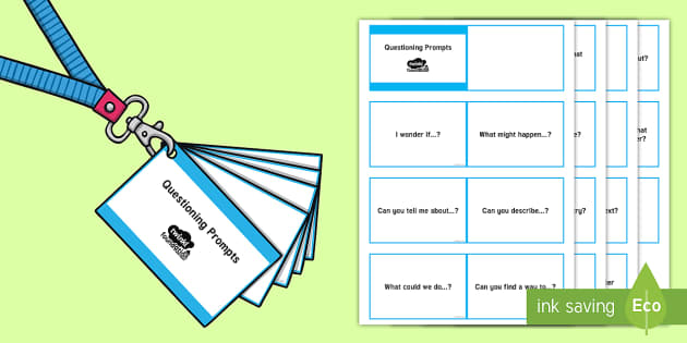 Lanyard-Sized Open-Ended Question Prompts | Early Years