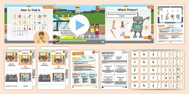 'h, b, f, l,' Lesson Pack - Level 2 Week 5 Lesson 5 - Twinkl