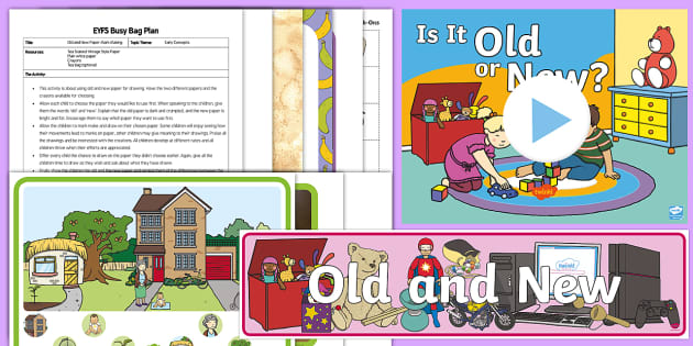 Childminder Old and New Concept EYFS Resource Pack - Twinkl
