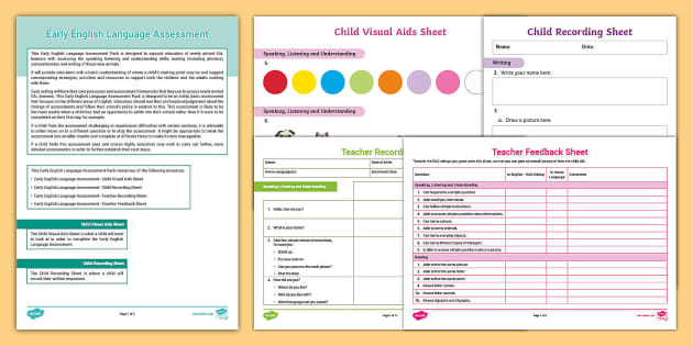 FREE! - Early English Language Assessment Pack - Twinkl