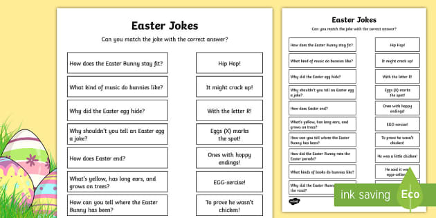 Easter Jokes Matching Activity (teacher made) - Twinkl