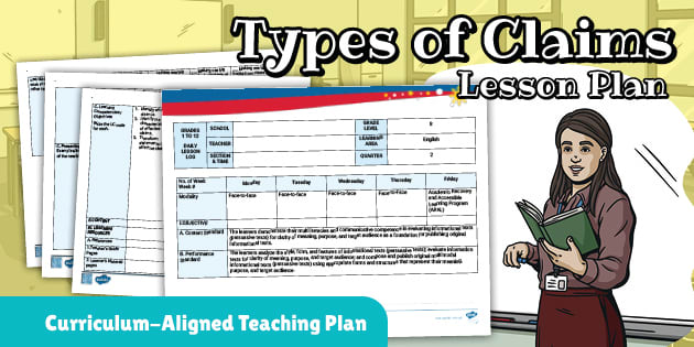 Types of Claims Lesson Plan | Grade 8 | Twinkl PH