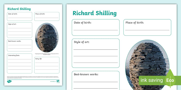 Richard Shilling Fact File Template, Richard Shilling