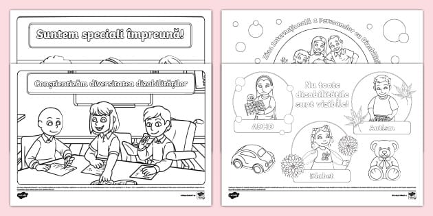 Ziua Internațională a Persoanelor cu Dizabilități – Desene