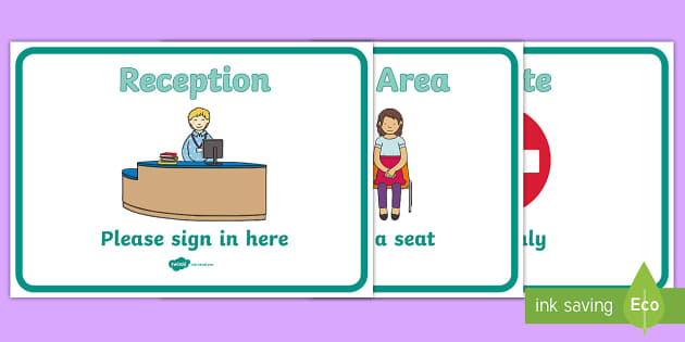 Dentists/Dental Surgery Role Play Display Signs