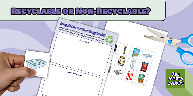 Foundation Phase Life Skills - Recyclable and Non-Recyclable Materials