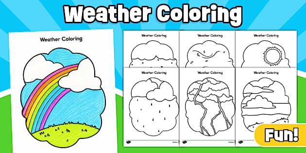 Weather Coloring Pages