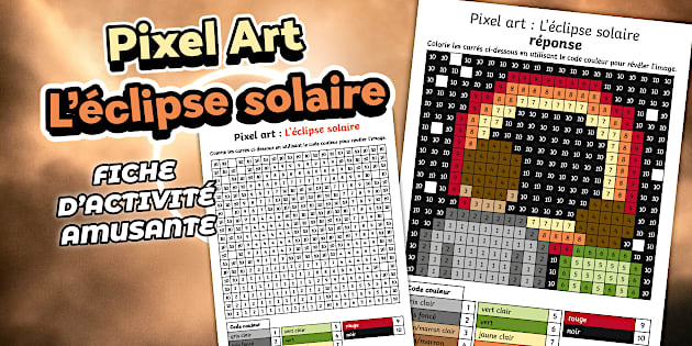 Pixel art : L'éclipse solaire