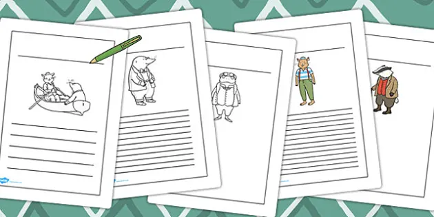 Wind In The Willows Character Coloring Pages