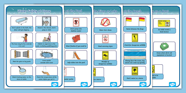 Water Safety Posters (teacher made) - Twinkl