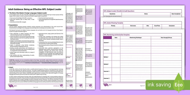 👉 MFL KS2 Subject Leader Guidance for Primary Teachers