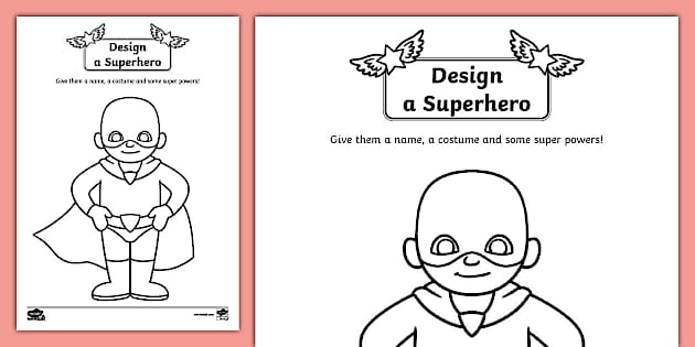 Design Your Own Superhero Activity Sheet | Twinkl - Twinkl