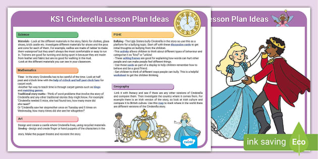 Cinderella Lesson Plan Ideas KS1 (Hecho por educadores)