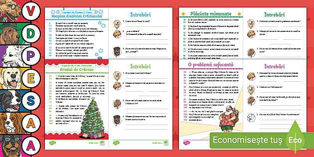 Detectivii lecturii: Crăciun – Fișe de lectură clasa a III-a