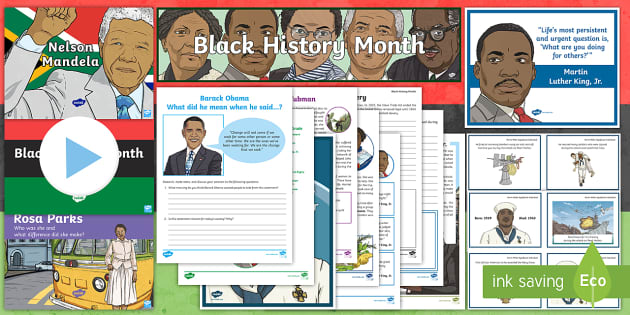 Black History Month Teaching Pack - Black History Figures US