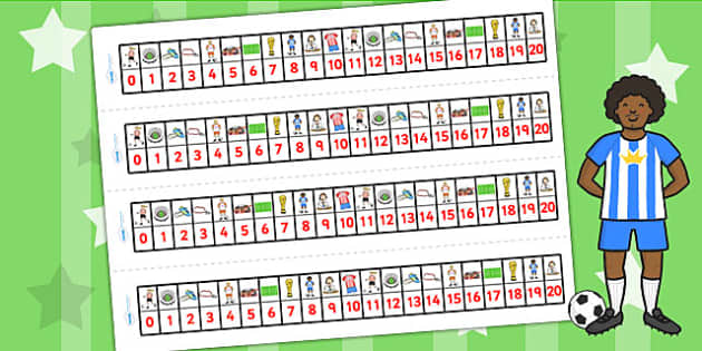 Football World Cup Number Tracks pdf 20