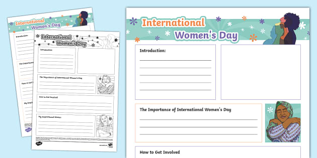 International Women's Day Non-Chronological Report Template