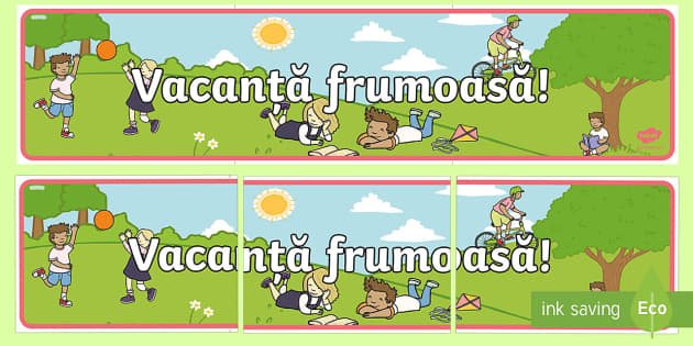 Vacanță frumoasă! Banner (teacher made) - Twinkl