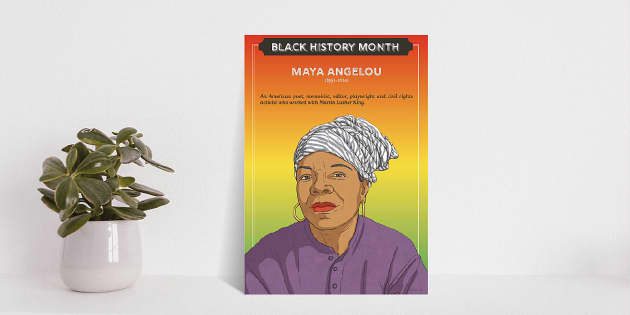 Maya Angelou Postcard | Twinkl Party (teacher made)