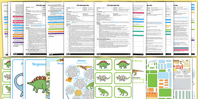 EYFS Dinosaurs Adult Input Planning and Resource Pack