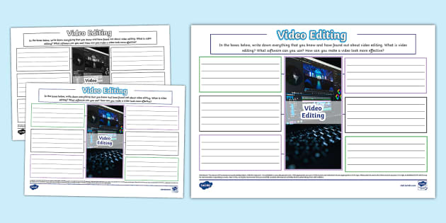 Video Editing Mind Map (teacher made) - Twinkl