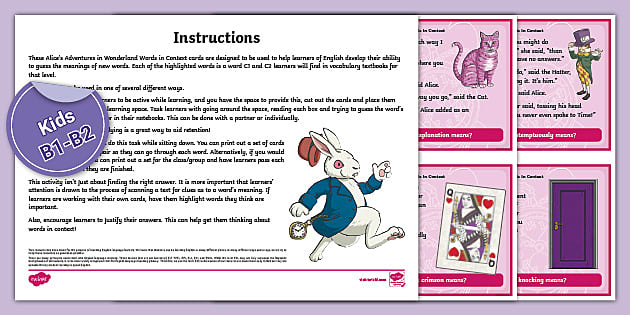 ESL Alice's Adventures in Wonderland (teacher made) - Twinkl