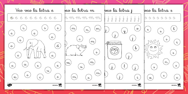 Pack de recursos: Veo veo ... las letras - Educación Infantil