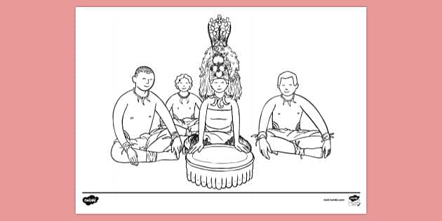 Ava Ceremony Colouring Sheet | Colouring Sheets - Twinkl