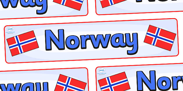FREE! - Norway Display Banner (teacher made) - Twinkl