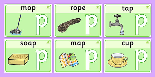 Final P Sound Playdough Mats (teacher made) - Twinkl