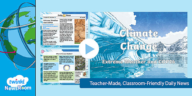 NewsRoom PowerPoint - Countries Combat Climate Change - KS2