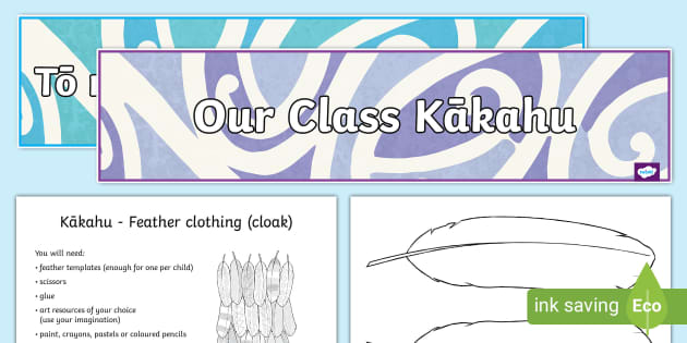 Māori Korowai Cloak Feathers Template -Waitangi Day Activity