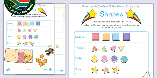 Grade R Data Handling Activity Represent Collections Shapes
