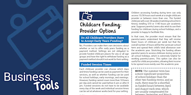 A Guide to Early Years Funding and Childcare Support for Childminders