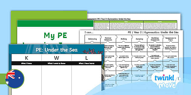 Twinkl Move - Y2 Gymnastics: Under the Sea Assessment Pack