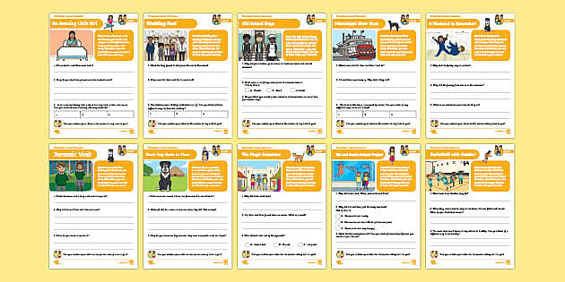 Level 5 Reading Comprehension Weeks 11-20 - KS1 - Twinkl