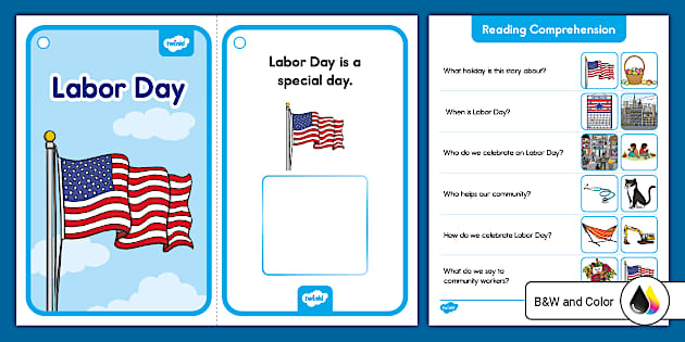 Labor Day Adapted Reader (Teacher-Made) - Twinkl