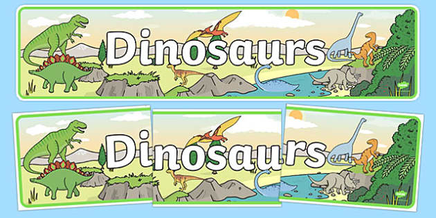 Dinosaurs Display Banner - Dinosaur, Display border, border