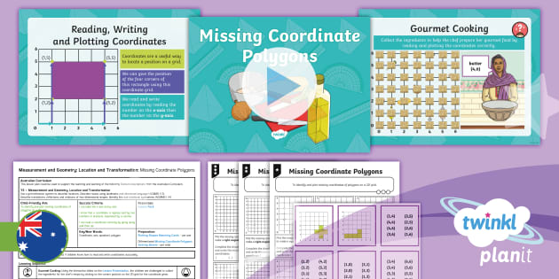 Year 5 Location and Transformation Coordinates Polygons Lesson 2