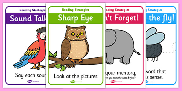 Guided Reading Strategy Display Posters - guided reading