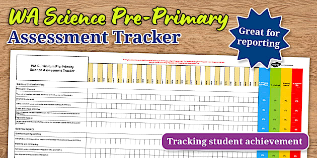 WA Science Pre-Primary Assessment Tracker