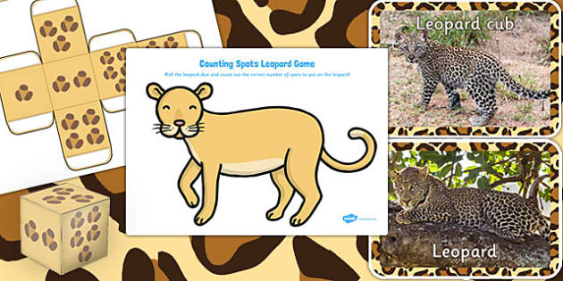 Leopard Spots Counting Game (teacher made)