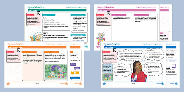 LKS2 Scratch: Space Adventure Activity Pack - Twinkl LKS2 Scratch: Space Adventure Activity Pack - Twinkl