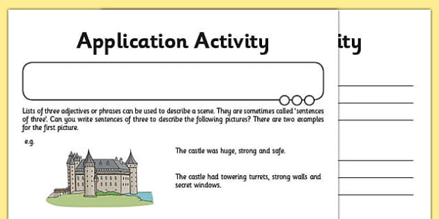 KS1 Using Commas Separate Items In A List Application