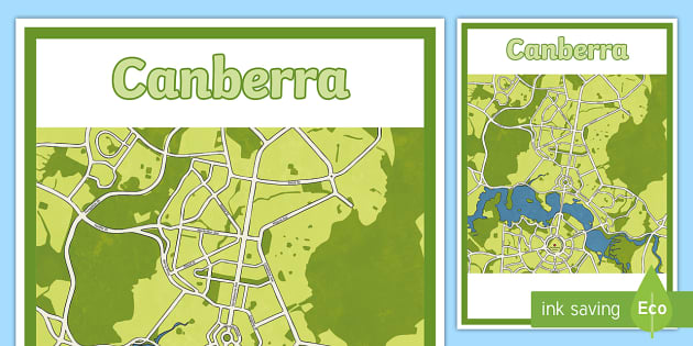 Canberra Map (professor feito) - Twinkl