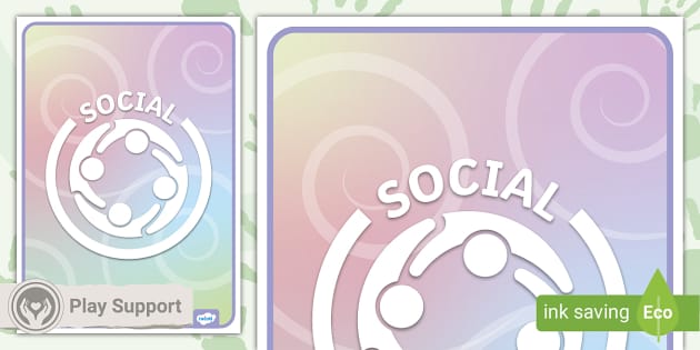 Social Play Icon Display Poster (teacher made) - Twinkl